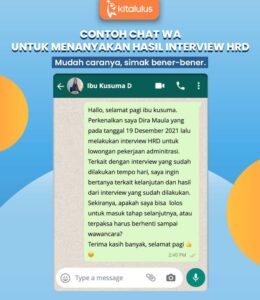 9 Cara Menanyakan Hasil Interview + Contohnya